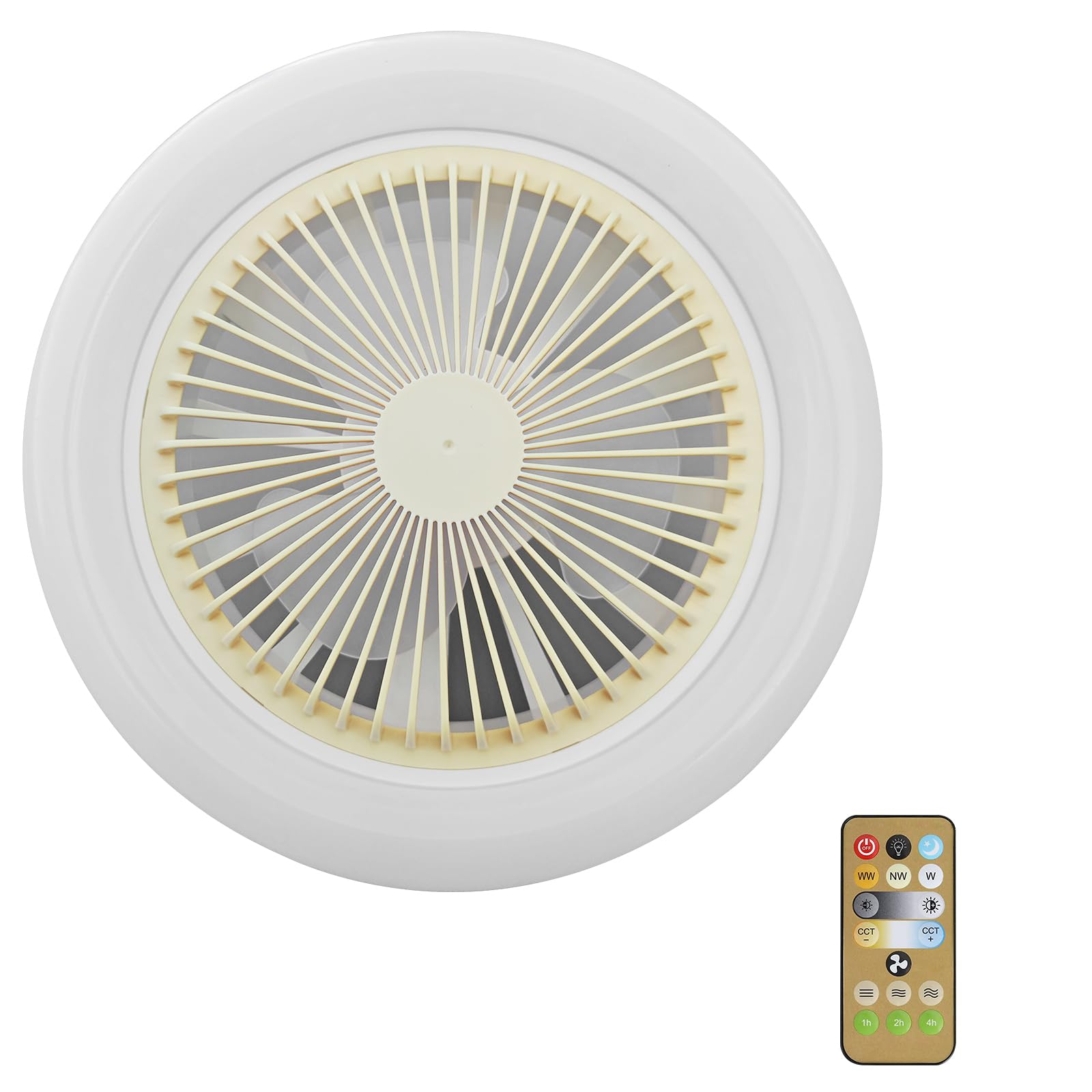 AOSUI Screw in Ceiling Fan in Light Socket 10in E26 30W Dimmable Socket Fan Small Ceiling Fan with Light, Plug in Light Bulb Ceiling Fan with Remote Perfect for Small Rooms, RVs, and Restaurants