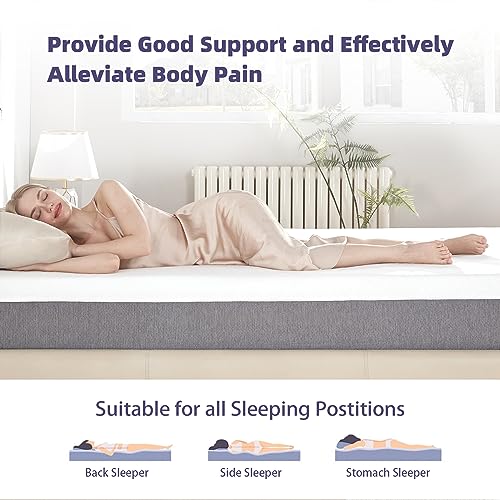 BDEUS King Mattress, 8 inch Gel Memory Foam King Size Mattress for Cool Sleep & Pressure Relief, Medium Firm Bed Mattresses, Bliss