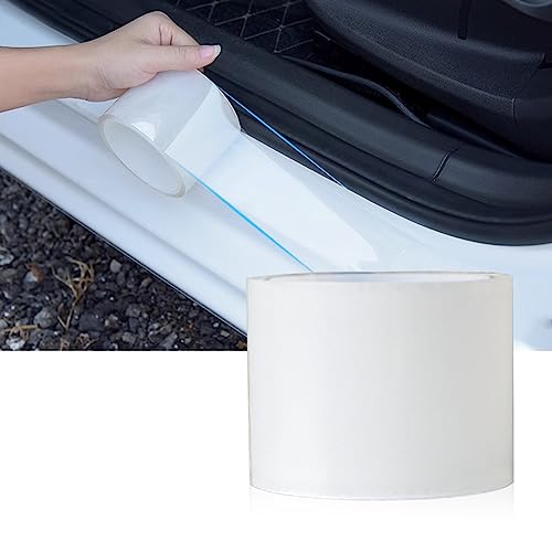 Dewkou Pack-1 Car Door Edge Guard Sill Protector, 2.75In x 32.8Ft Car Threshold Strip Door Anti-Collision Strip, Universal Car Door Sill Protection (Transparent)