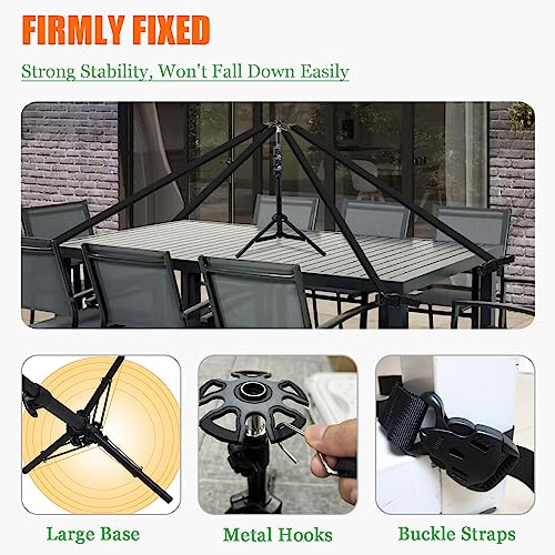 WOMACO Patio Furniture Cover Support Poles, Adjustable Metal Patio Sofa/Table Cover Poles Post, Outdoor Dining Set Cover Holder Stand, Grill Griddle Cover Support Pole (1 Pack)