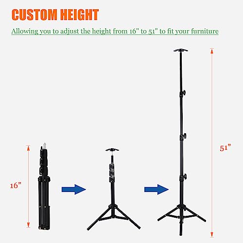 WOMACO Patio Furniture Cover Support Poles, Adjustable Metal Patio Sofa/Table Cover Poles Post, Outdoor Dining Set Cover Holder Stand, Grill Griddle Cover Support Pole (1 Pack)
