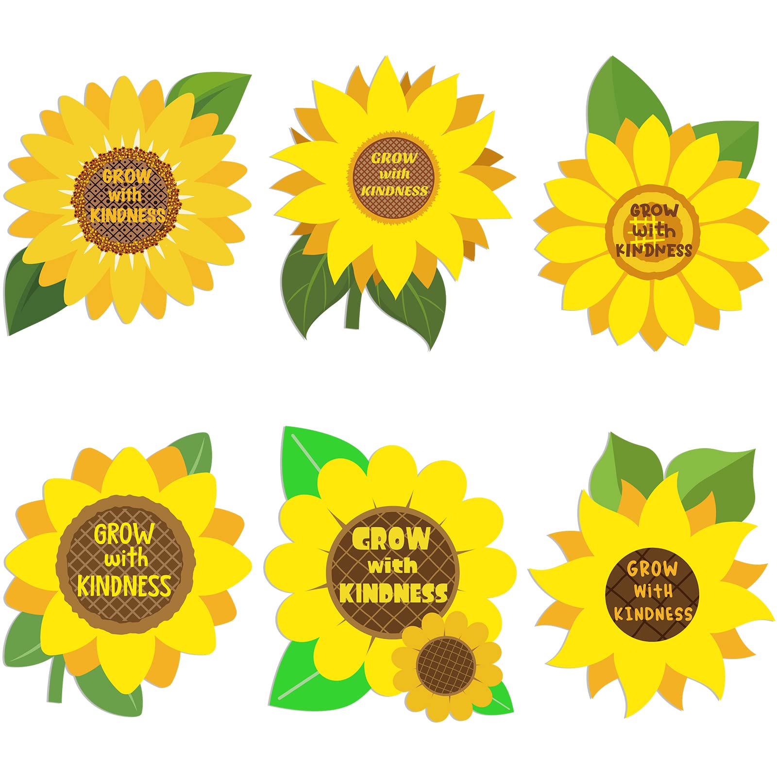 Patelai 30 Sets Be Kind Sunflower Craft Kit for Kids DIY Religious Kindness Sunflower Make Your Own Sunday School Craft Bulk for Kids Summer Spring Fun Home Classroom Activities