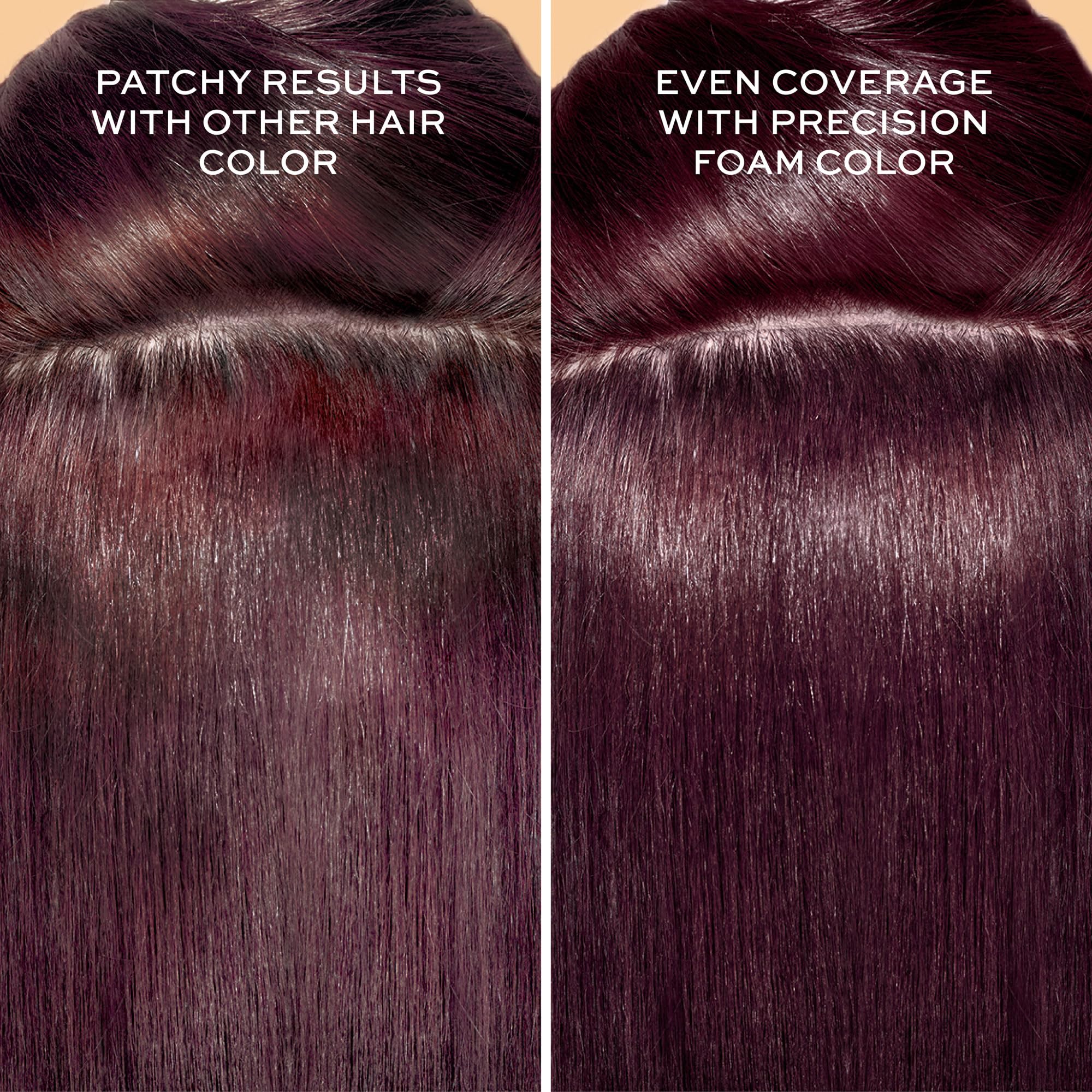 John Frieda Precision Foam Colour, Deep Cherry Brown 3VR, Full-coverage Hair Color Kit, Anti-Fade Gray Coverage, Deep Color Saturation Hair Dye, Pack of 2