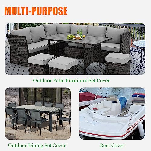WOMACO Patio Furniture Cover Support Poles, Adjustable Metal Patio Sofa/Table Cover Poles Post, Outdoor Dining Set Cover Holder Stand, Grill Griddle Cover Support Pole (1 Pack)