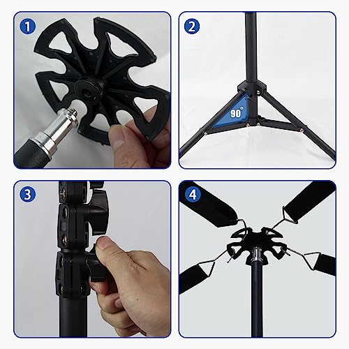WOMACO Patio Furniture Cover Support Poles, Adjustable Metal Patio Sofa/Table Cover Poles Post, Outdoor Dining Set Cover Holder Stand, Grill Griddle Cover Support Pole (1 Pack)