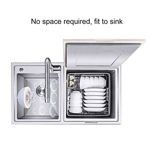 Mini Dishwasher Portable Multifunctional Fruit Vegetable Dish Washer USB Charging Household Dish Washing Machine (Color : Red) (Green N)