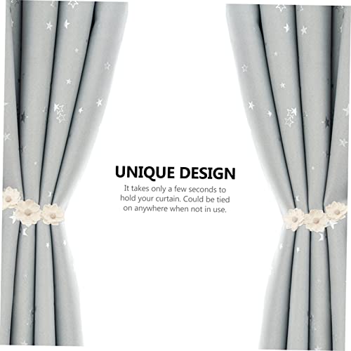 Uonlytech Flower Magnet Buckle Decked Accessories Elegant Flower Curtain Tieback Tie Backs Curtains Curtain Fixator Curtain Tiebacks for Draperies Magnetic Tiebacks Holdbacks Fashion Tie