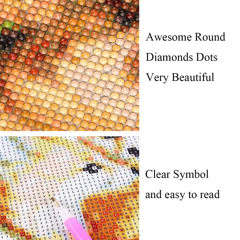 JFYHAB DIY 5D Diamond Painting Kits for Adults Diamond Art Elephant Diamond Painting Full Drill Crystal Rhinestone Embroidery Craft Kits for Home Wall Decor Gifts