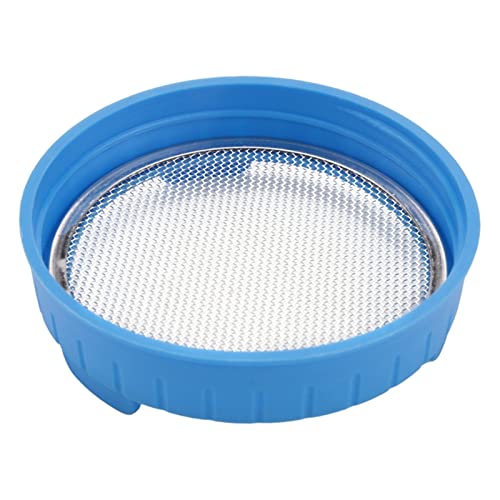 KRAZI 4 Pack Sprouting Lids, Plastic Sprout Lids with Stainless Steel Screen for Wide Mouth Mason Jars, Sprouter Sprout Maker
