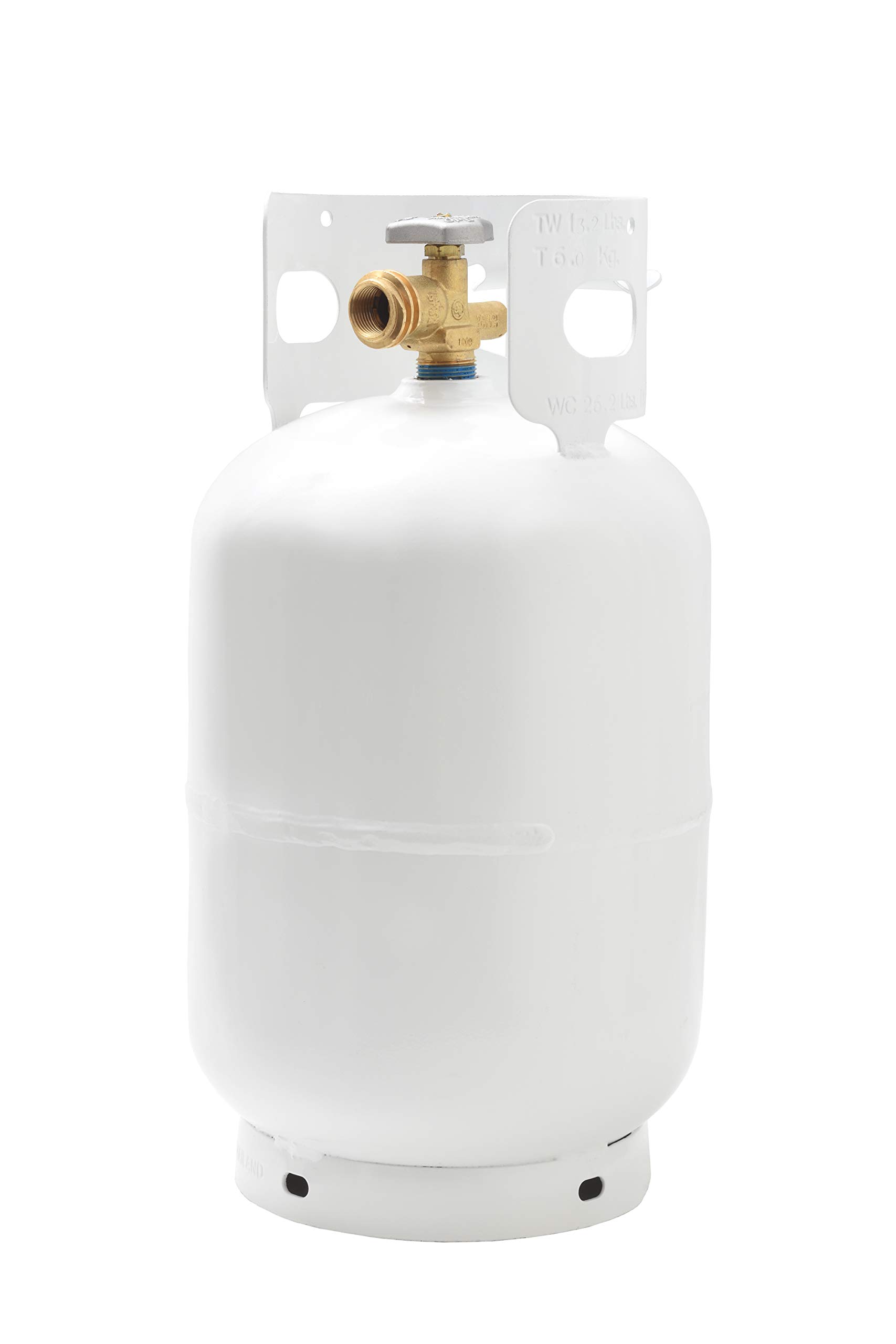 Flame King Propane Torch Kit Heavy Duty Weed Burner, 340,000 BTU & YSN10LBa 11 Pound Propane Tank Cylinder with Type 1 OPD Valve, White