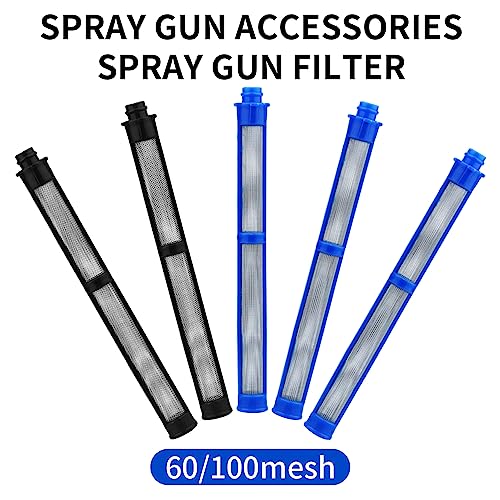 Airless Spray Gun Filter 287032 and 287033 Compatible with Suitable for Spray Gun Contractor II and FTx II Latex 60 Mesh 10pcs and 100 Mesh 10pcs(20 PCS)