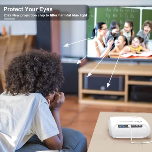 Staratlas Mini Projector 2022 Upgraded Portable Projector,9000 Lumen 50000 Hours Multimedia Home Theater Movie Projector,Compatible with iOS/Android Full HD 1080P HDMI,VGA,USB,AV,Laptop,Smartphoneā¦