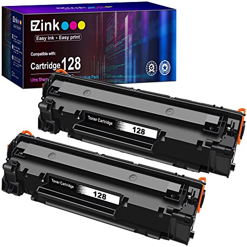 E-Z Ink (TM) Compatible Toner Cartridge Replacement for Canon 128 CRG128 3500B001AA to use with ImageClass D530 (Black, 2 Pack)