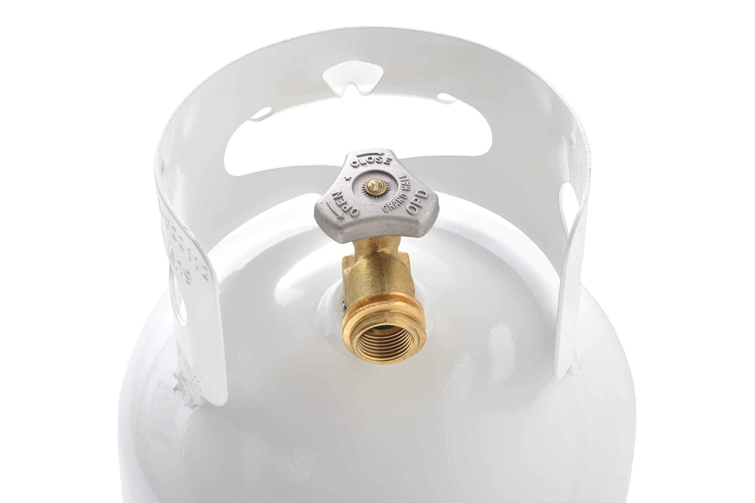 Flame King Propane Torch Kit Heavy Duty Weed Burner, 340,000 BTU & YSN10LBa 11 Pound Propane Tank Cylinder with Type 1 OPD Valve, White