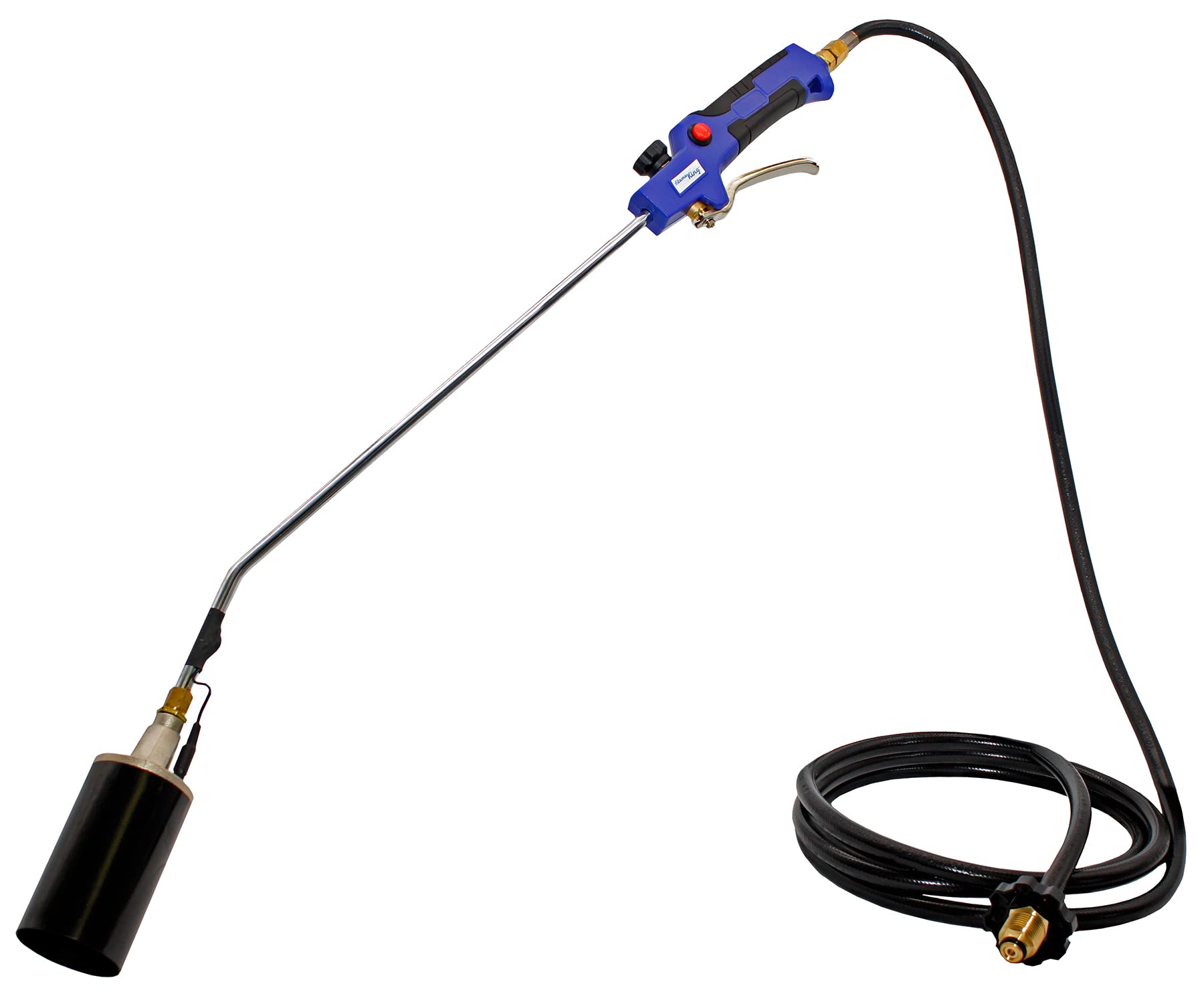 Flame King Propane Torch Kit Heavy Duty Weed Burner, 340,000 BTU & YSN5LB 5 Pound Propane Tank Cylinder, Great For Portable Grills, Fire Pits, Heaters And Overlanding, White