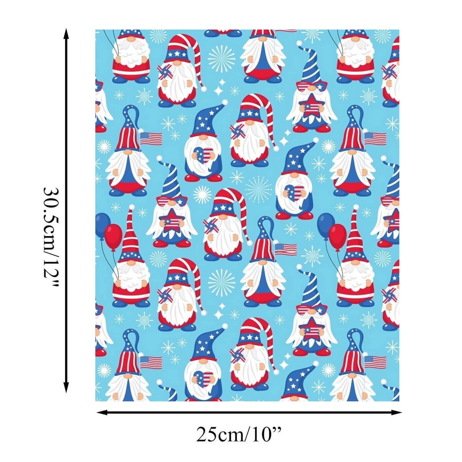 FAFAN Clear Adhesive Independence On Bundle Heat Bundle Vinyl Patterns for Shirts Happy Suitable Vinyl HTV Transfer Day Heat Transfer Vinyl Vinyl Sheets Clear Roll (D, One Size)