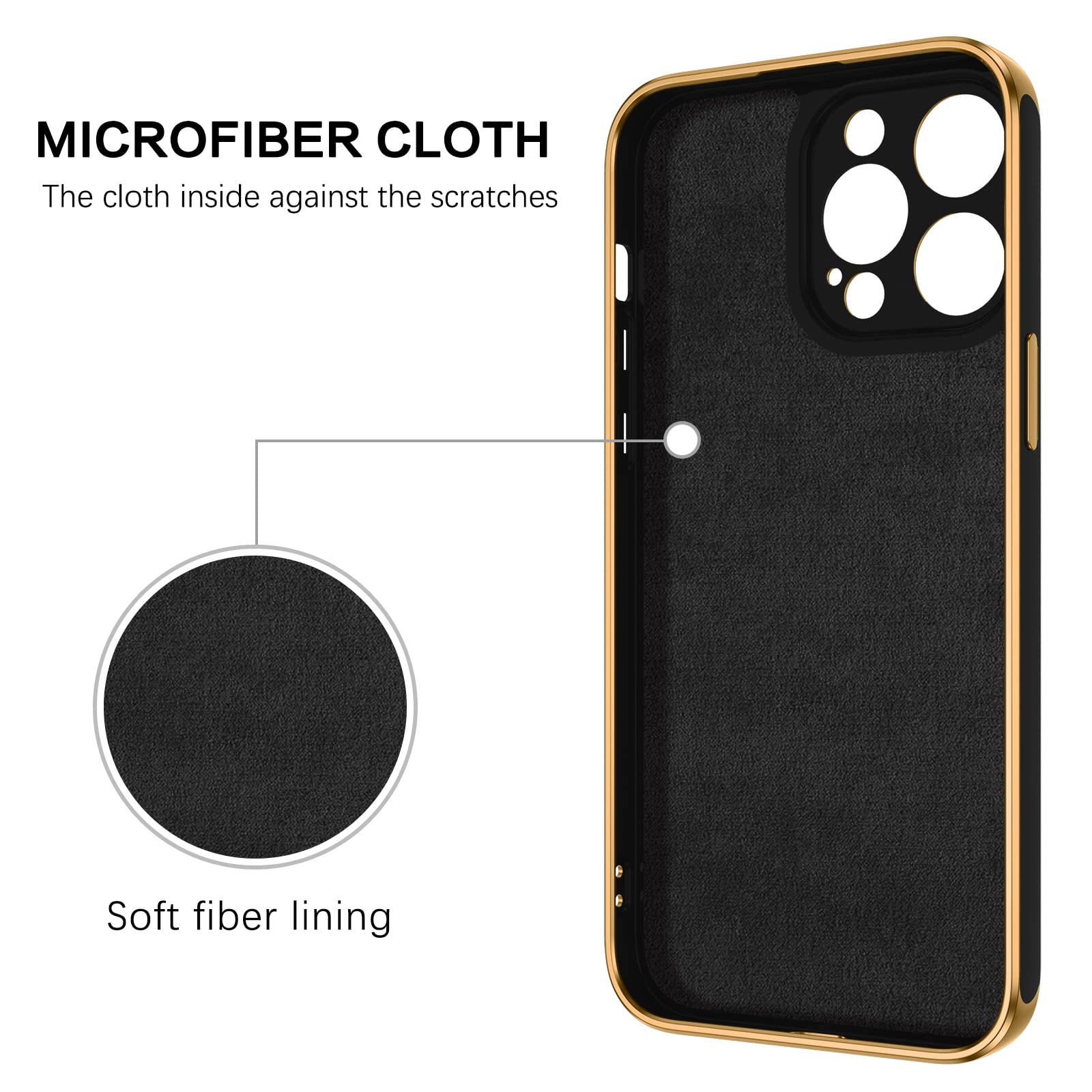 BENTOBEN for iPhone 14 Pro Max Case with Ring Holder, Butterfly Design Women Girl Phone Case Slim Fit Luxury Shockproof Non-Slip Support Car Mount Protective Case for iPhone 14 Pro Max 6.7",Black