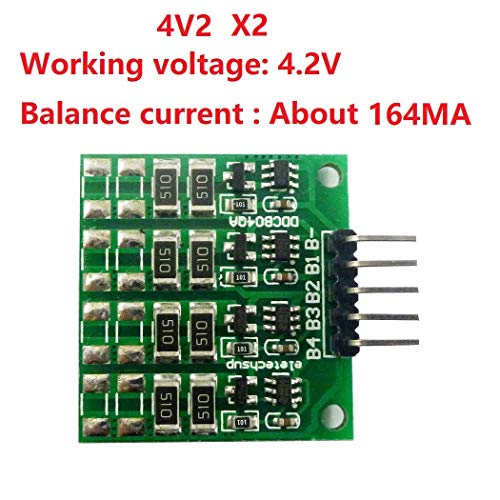 Eletechsup 4.2V 4.2/Rb 164mA 1-4 Cell 3.7V Li-ion Polymer 3.2V LiFePO4 Lithium Battery Packs Charge Balance BMS Charger Protection Board (4)