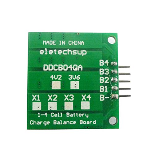 Eletechsup 4.2V 4.2/Rb 164mA 1-4 Cell 3.7V Li-ion Polymer 3.2V LiFePO4 Lithium Battery Packs Charge Balance BMS Charger Protection Board (4)