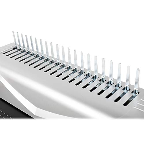 Heavy Duty Comb Binding Machine 450 Sheet 21 Hole Handle Manual Paper Punch Binder with 100pcs Starter Kit 3/8'' Comb Binding Spines