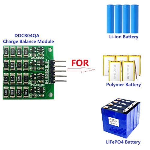 Eletechsup 4.2V 4.2/Rb 164mA 1-4 Cell 3.7V Li-ion Polymer 3.2V LiFePO4 Lithium Battery Packs Charge Balance BMS Charger Protection Board (4)