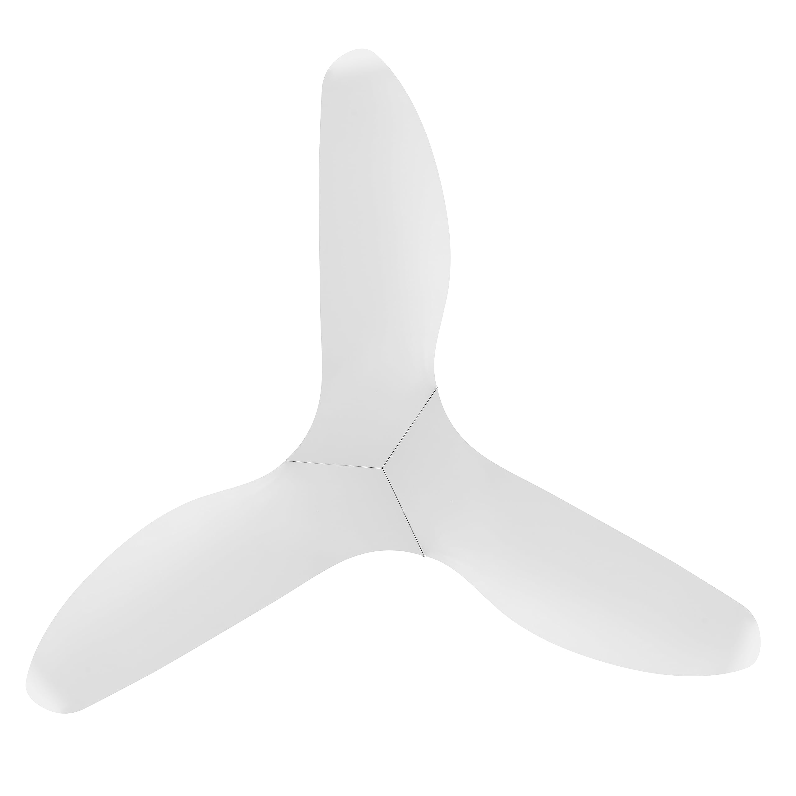 LEDLUX 52" Ceiling Fan no Light, 6 Speed Remote Control, Noiseless Reversible DC Motor, Modern 3 ABS Blades Ceiling Fan with 4.5"/12" Downrods for Bedroom/Living Room/Kitchen White