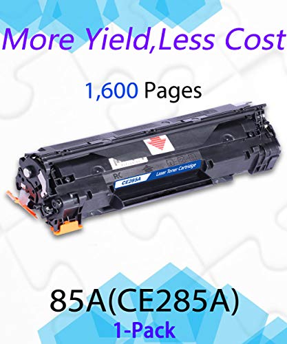 (1x Black) Compatible 85A CE285A Toner Cartridge 85A Used for HP P1100 P1102W Pro M1132 M1210 M1212nf M1214nfh M1217nfw M1219nf, by EasyPrint