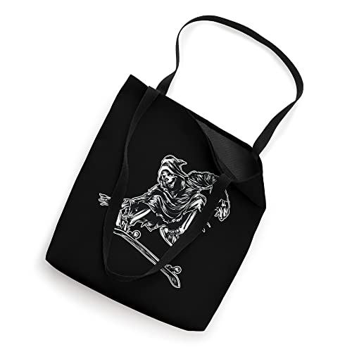 The Grim Reaper Skateboarding Ollie Street Skate Tote Bag