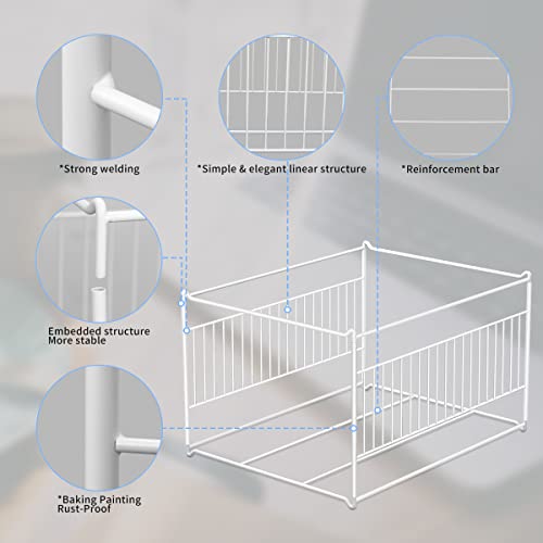 TOPCJ Legal/Letter Size Hanging File Folder Frame,File Cabinet Desk Organizer,Hanging File Folders Frame,Filing Cabinet for Expanding/Single Folders,Easily Assembly,Not suitable for Drawer