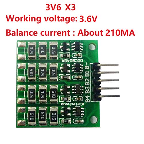 Eletechsup 3.6V 3.6/Rb 210mA 1-4 Cell 3.7V Li-ion Polymer 3.2V LiFePO4 Lithium Battery Packs Charge Balance BMS Charger Protection Board (4)