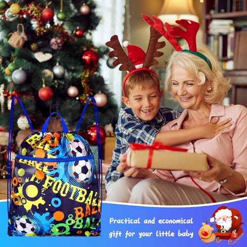 RLGPBON Sports Drawstring Backpack - Drawstring Bags for Boys Kids Swim Bag for Beach Swim Swimming Pool Draw String Bags