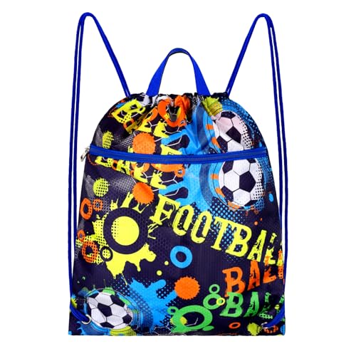 RLGPBON Sports Drawstring Backpack - Drawstring Bags for Boys Kids Swim Bag for Beach Swim Swimming Pool Draw String Bags