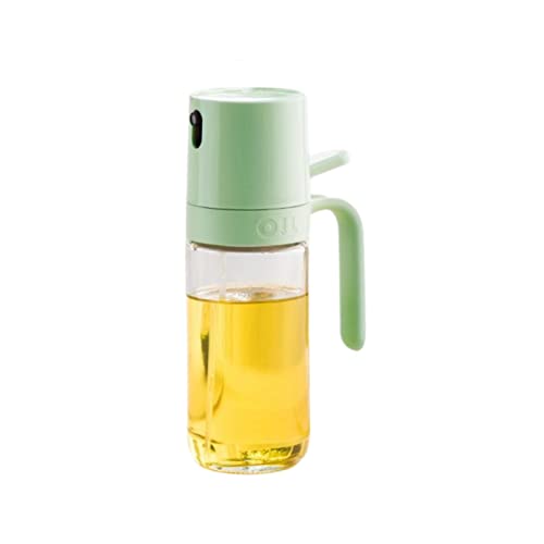 KAYKWONG'S Olive Oil Dispenser Sprayer Bottle, Glass 250ml,Cooking Oil Spray Kitchen Gadgets For Cooking,BBQ,Salad,Steak,Baking,Roasting (Green)