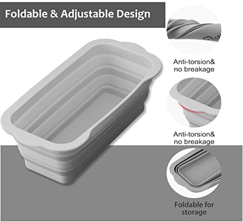 Damorr Replacement for Blackstone Grease Cup Liners & Blackstone Drip Pan Liners, for Blackstone Grease Catcher & Black Stone Grease Trays |Blackstone Griddle Accessories - Gray