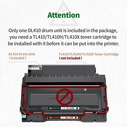 JINTUM DL-410 Drum Unit Replacement for Pantum DL410 DL-410 for M7102DW P3012DW M6800FDW M7100DW M7200FDW M6802FDW M7102DN M7202FDW Printer (2 Black)