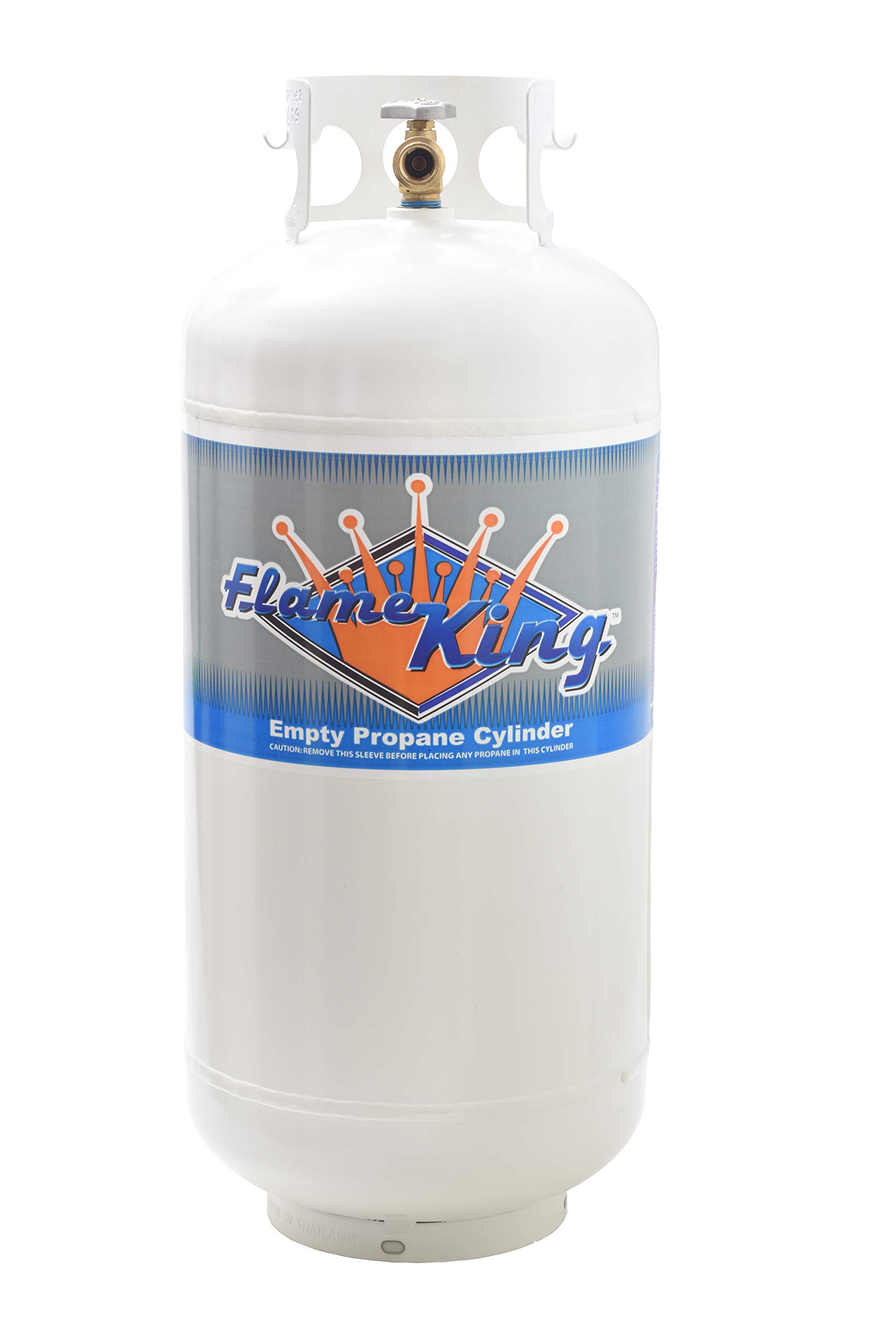 Flame King YSN401a 40 Pound Steel Propane Tank Cylinder,White & YSN-301 30 Pound Steel Propane Tank Cylinder, White