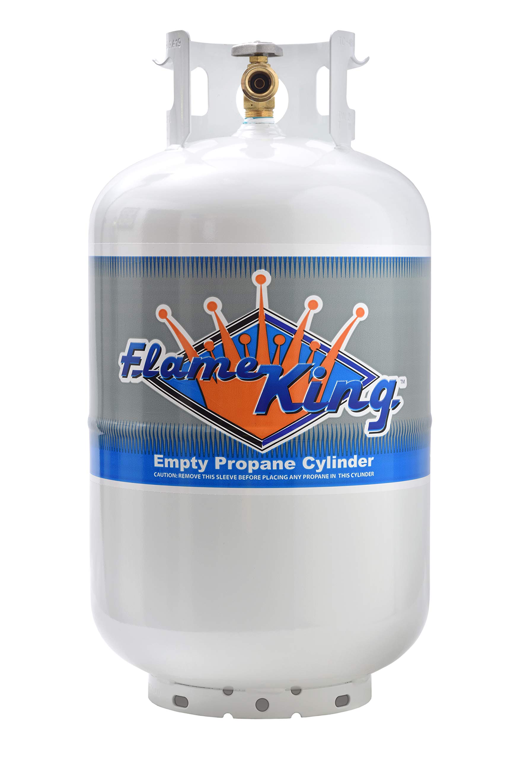 Flame King YSN401a 40 Pound Steel Propane Tank Cylinder,White & YSN-301 30 Pound Steel Propane Tank Cylinder, White
