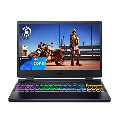 ACER Nitro 5 Gaming Laptop, 15.6'' IPS FHD 144Hz, 12th Gen Intel 12-Core i5-12500H, GeForce RTX 4050, 32GB DDR5, 512GB PCIe SSD + 1TB HDD, Wi-Fi 6, Thunderbolt 4, 4-Zone RGB KB, Black (AN515)