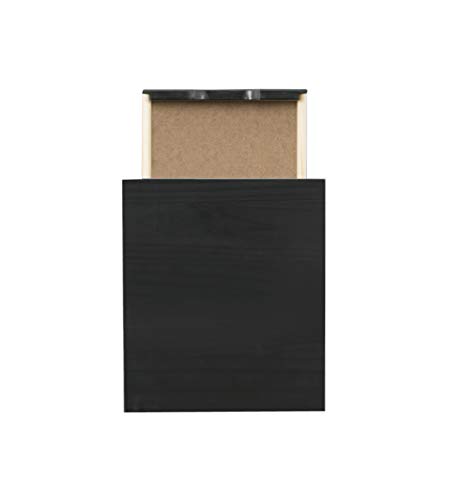 Linon Six Drawer Rolling Storage Corinne Cart, Black 6