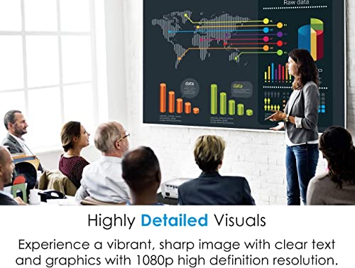 Optoma EH412STx Short Throw 1080p HDR Professional Projector | Super Bright 4,000 Lumens | Business Presentations, Classrooms, and Meeting Rooms | 15,000 Hour Lamp Life | Speaker Built in | Portable