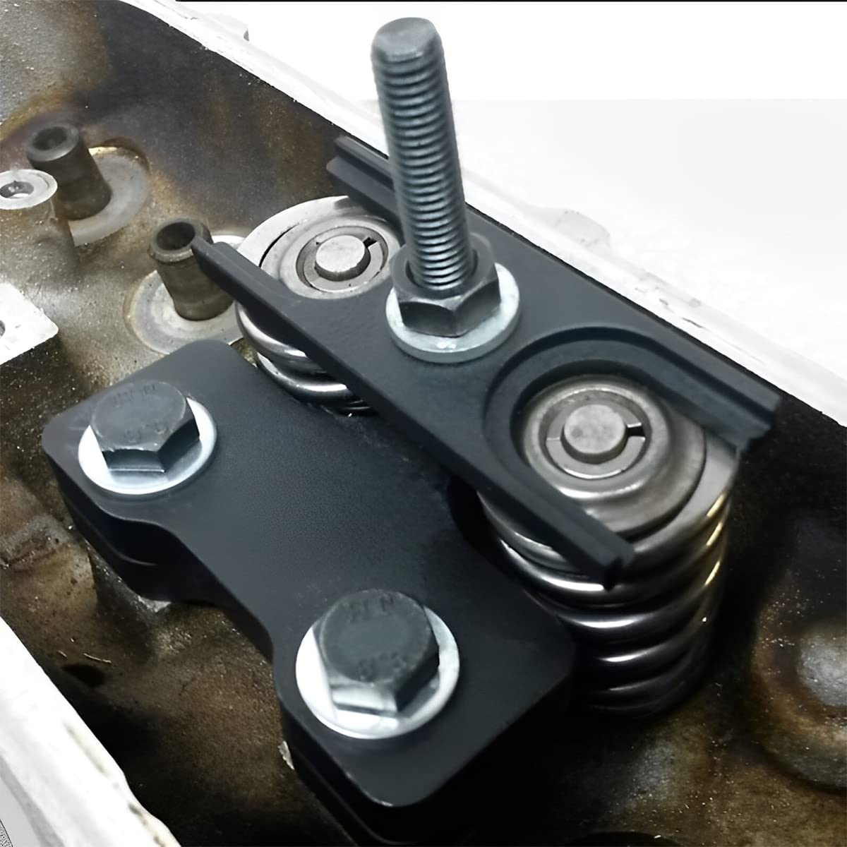 AICEL LS Valve Spring Compressor Tool, Automotive Valve Seal Adjustment Installation Tools, Aluminum Alloy Valve Spring Removal Kit, Car Tuning Accessories Compatible with LS1 LS2 LS3 LS6 Engines