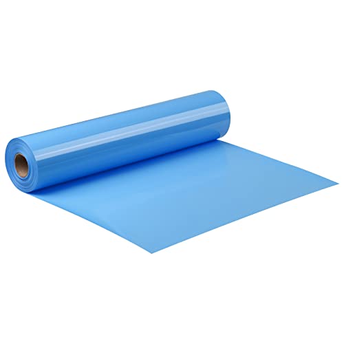 MECCANIXITY Heat Transfer Vinyl Rolls, 12" x 35 Feet HTV Vinyl, Lake Blue HTV Vinyl Iron on Vinyl Heat Vinyl Design for Shirts, Pillows, Hand Bags, Hats