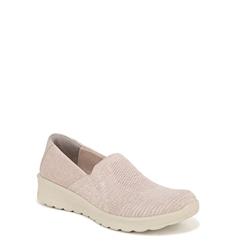 BZees Women's Getty Slip On Comfort Loafer Flat Beige 10 M