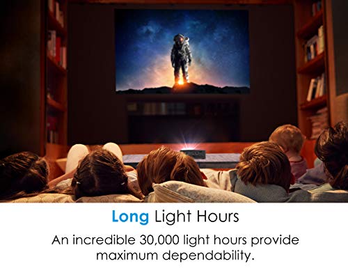 Optoma LV130 Mini Projector, Bright and Ultra Portable LED Cinema in Your Pocket, 4.5 Hour Built-in Battery, HDMI, USB, DLP Projector with Amazing Colors