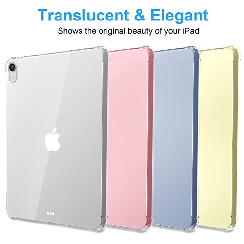 BAMCOO Clear Case for iPad 10th Generation 2022 - 10.9 inch Compatible iPad 10th Gen - Transparent Protective Shockproof TPU Gel Silicone Back Cover