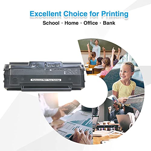 Generic Replacement for PB-211 PB-211 EV Toner for M6550 M6550N M6550W M6552NW M6600 M6600N M6600W P2207 P2500 P2500NW P2500W P2502w Printer(Black 1-Pack)(NOT OEM)(Package May Vary)
