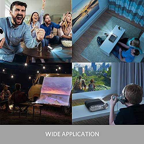 Mini Projector, Vamvo L4200 Portable Video Projector, Full HD 1080P 200β Display Supported; Outdoor Movie Projector 3800 Lux with 50,000 Hrs, Compatible with Fire TV Stick, PS4, HDMI, VGA, AV and USB