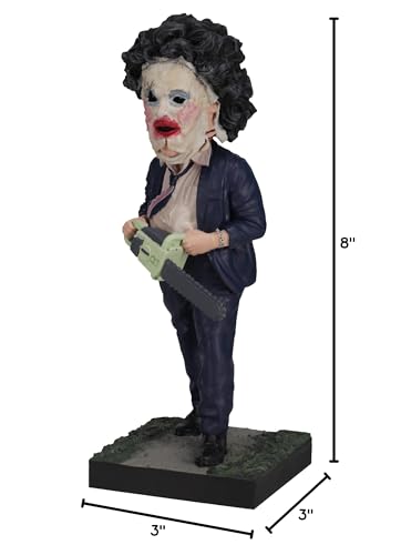 Spirit Halloween The Texas Chainsaw Massacre Leatherface Pretty Woman Mask Bobblehead Statue | Officially Licensed | Leatherface | Horror Collectible