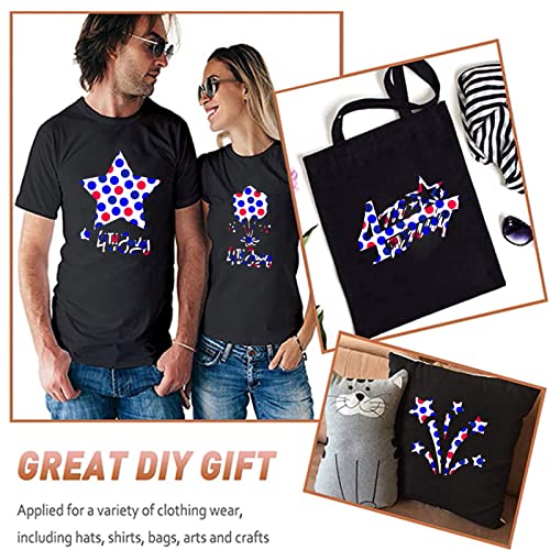 Independence Day Heat Transfer Vinyl Rainbow Stripe Pattern Vinyl Vinyl Bundling Roll Soft Metal HTV Vinyl for Ironing Clothes and Other Fabrics 30x25cm Vinyl Stickers for Kids