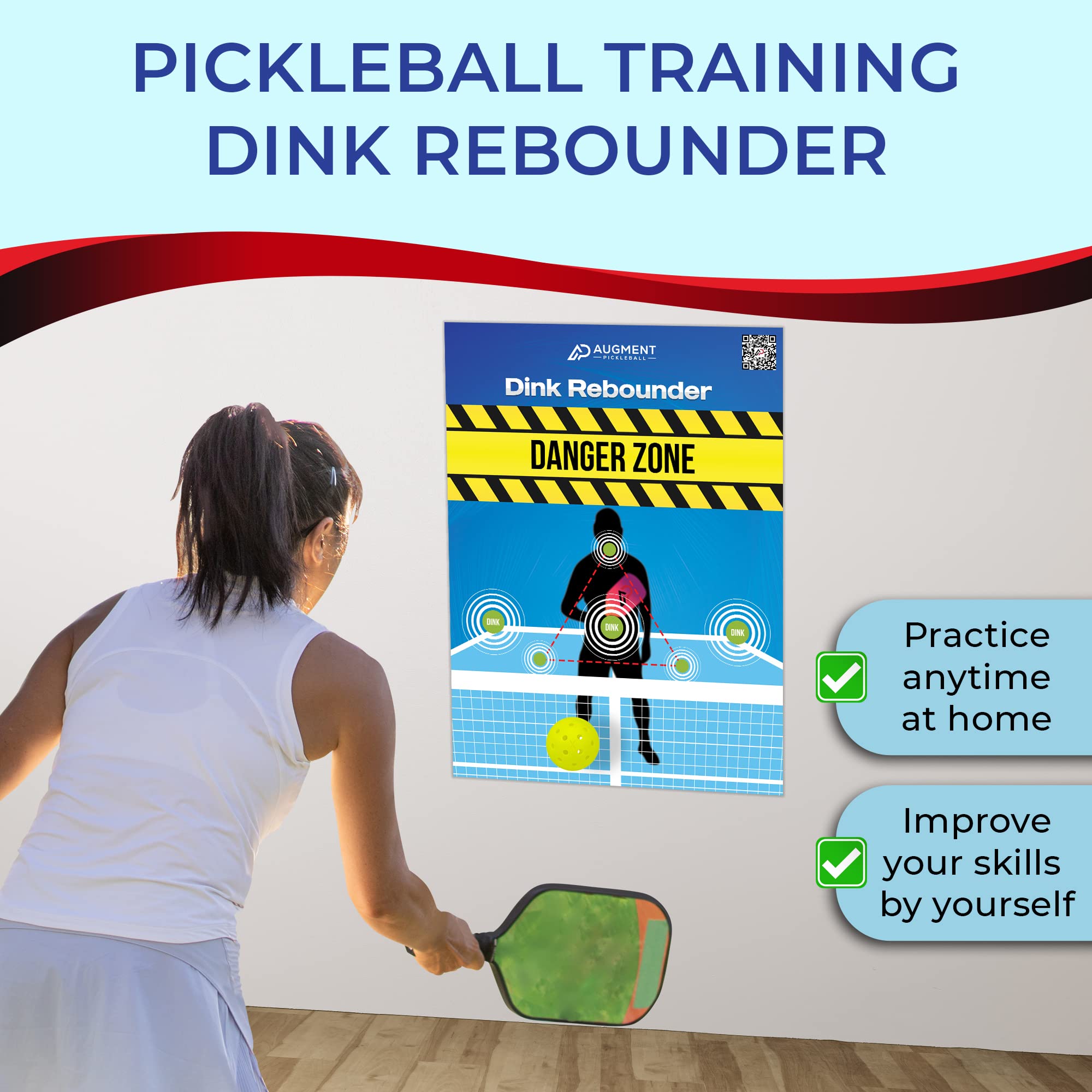 Augment Pickleball Rebounder - Ultimate Pickleball Training Aid for Pickleball Practice - Improve Your Dinks and Reflexes at The Net